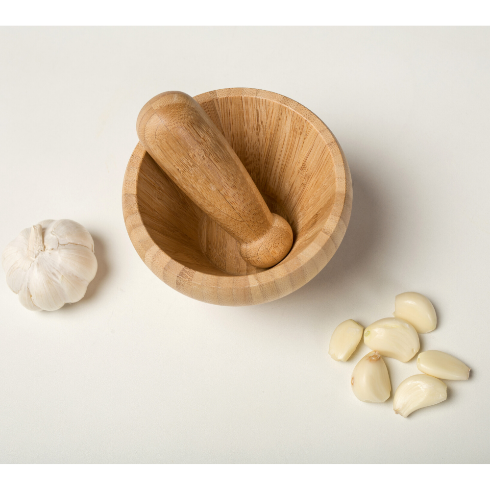 Drveni avan i tučak 8x12x12 cm